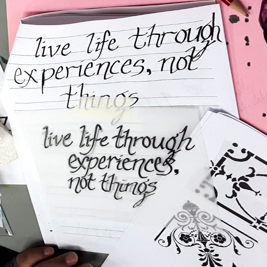 Calligraphy Holiday Cards - Visual Arts Brampton